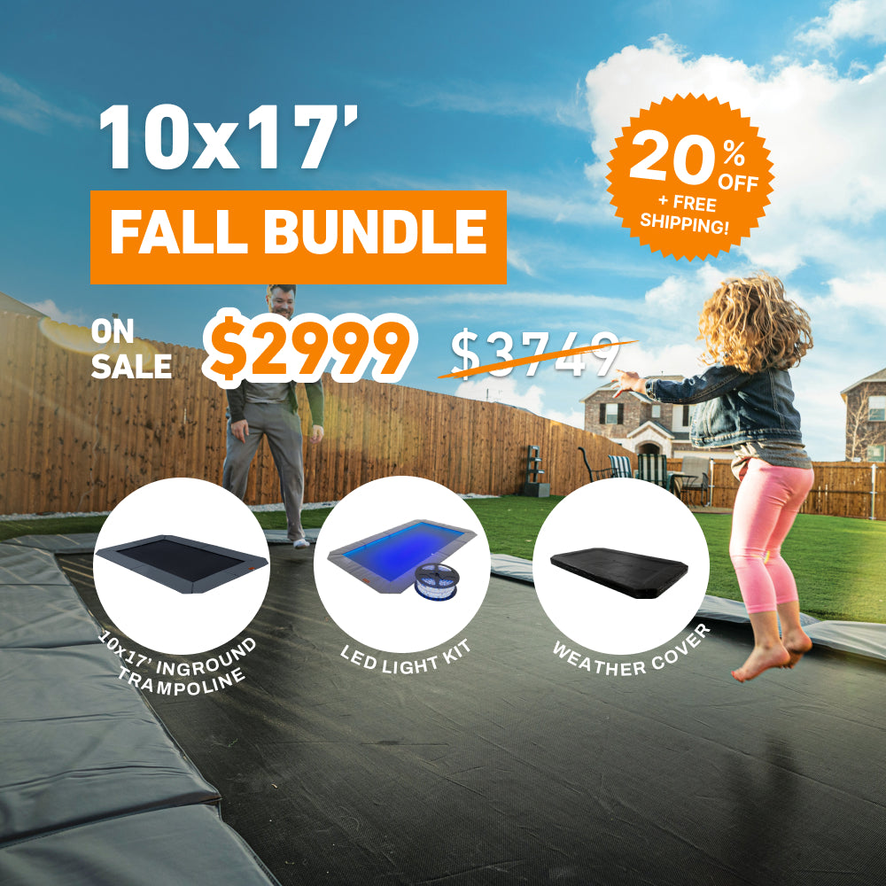 Fall Bundle! 20% OFF 10'x17' Rectangle In-ground Trampoline