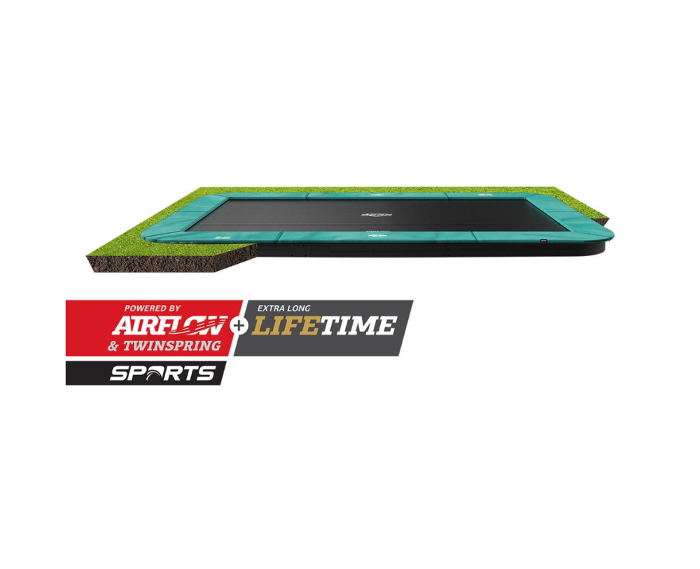 BERG Ultim Champion In-Ground Trampoline | 10'x16' Trampoline